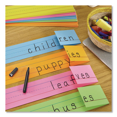 Sentence Strips, Medium, Assorted Colors, 100/pack – WATS International ...