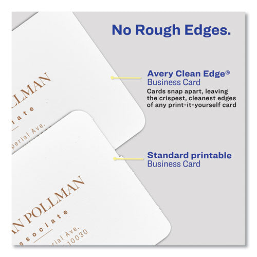 Square Clean Edge Cards With Sure Feed Technology, Laser, 2.5 X 2.5, W ...