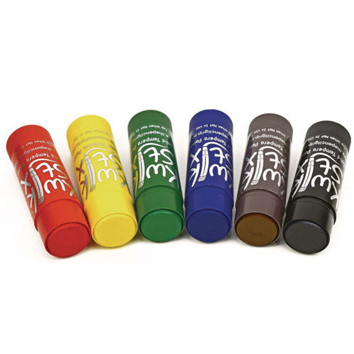 Kwik Stick Tempera Paint, 6 Assorted Classic Colors, 6/pack, 12 Packs ...