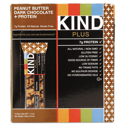 Plus Nutrition Boost Bar, Peanut Butter Dark Chocolate-protein, 1.4 Oz ...