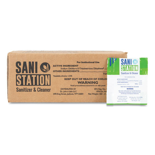 Sani Station Sanitizer And Cleaner, 0.5 Oz Packets, 100-pack – WATS ...